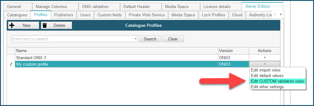 Define Custom Validation rules